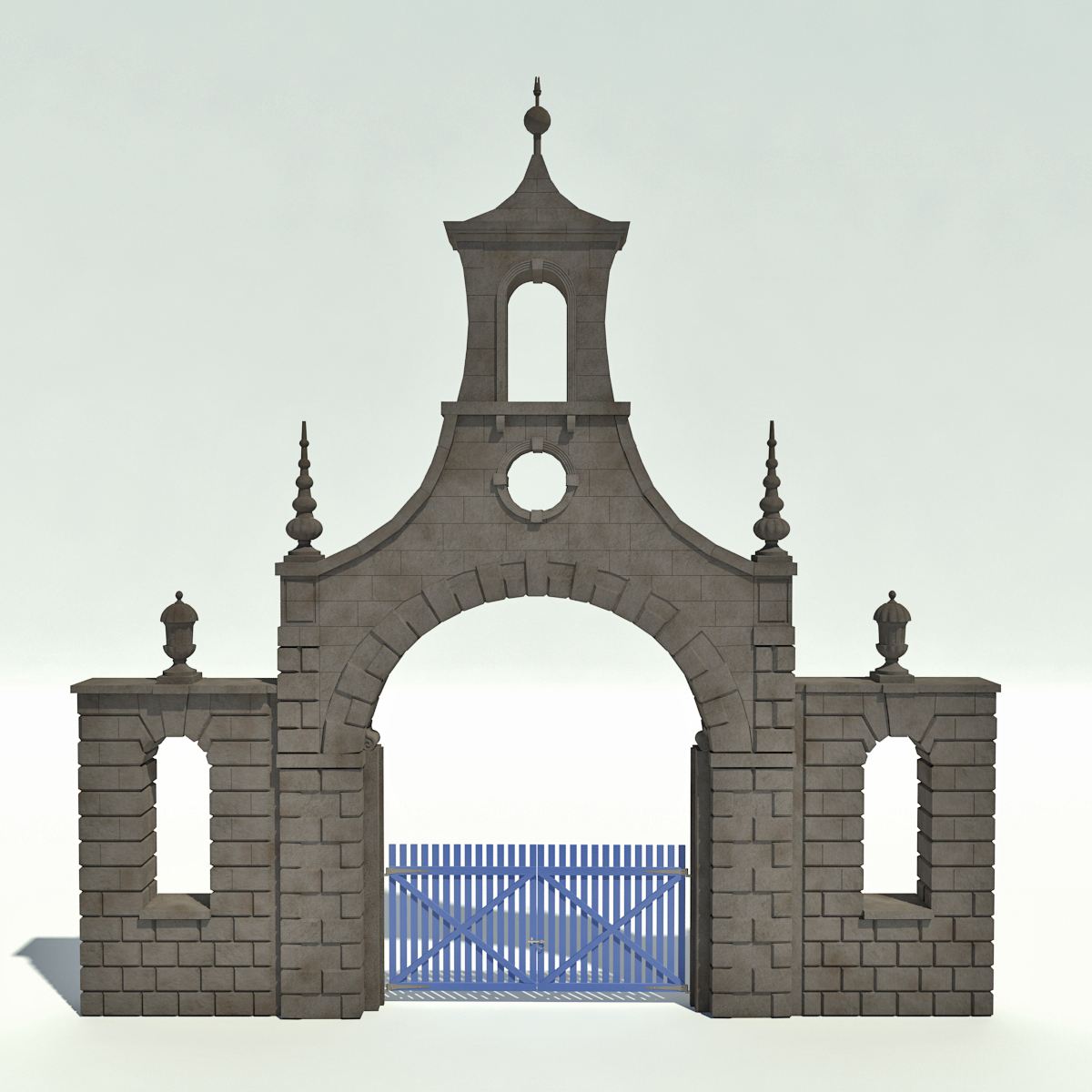 3d model archway gate
