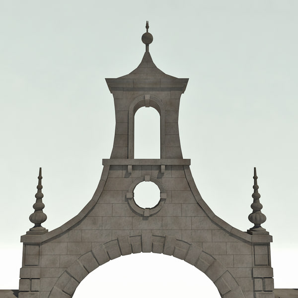3d model archway gate