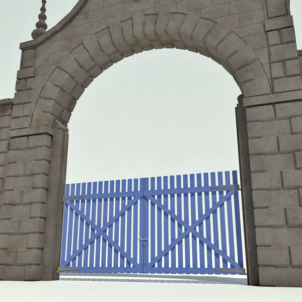 3d model archway gate