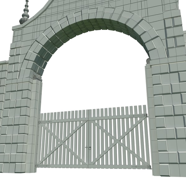3d model archway gate
