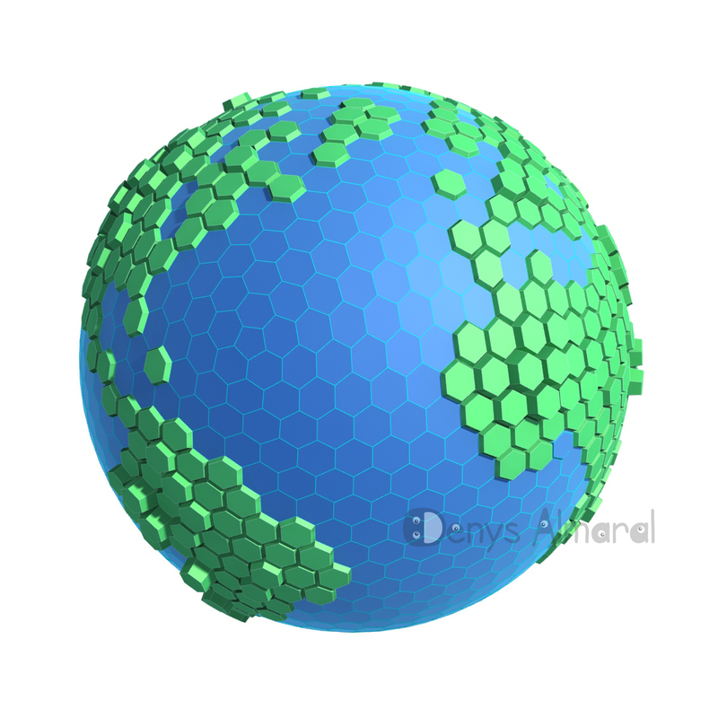 3d cellular planet
