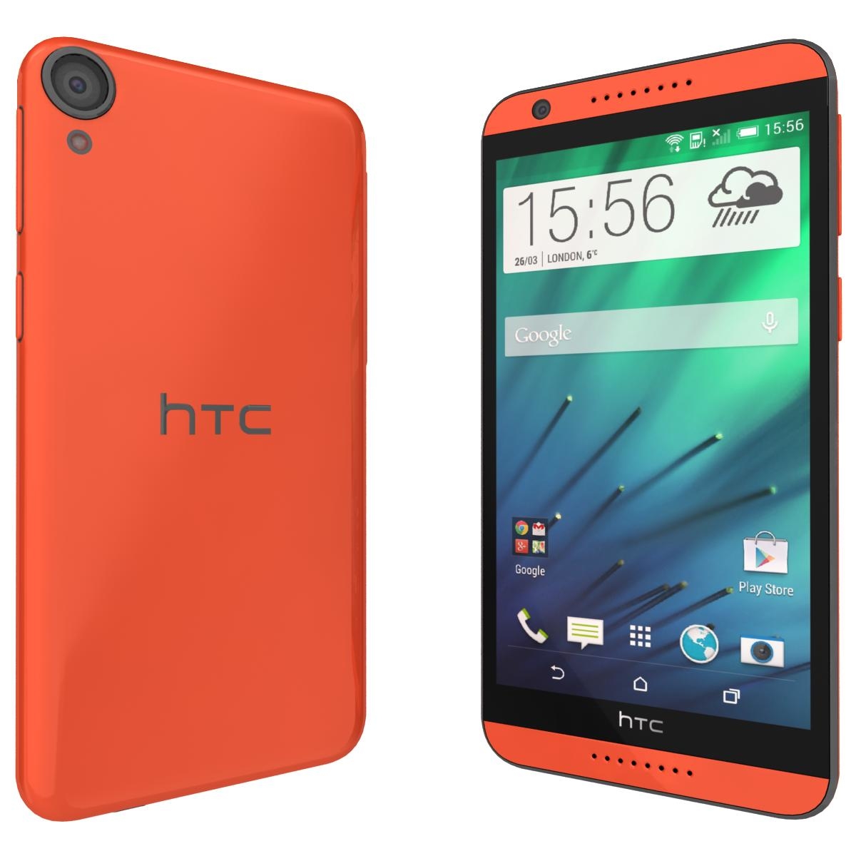3d htc desire 820 red