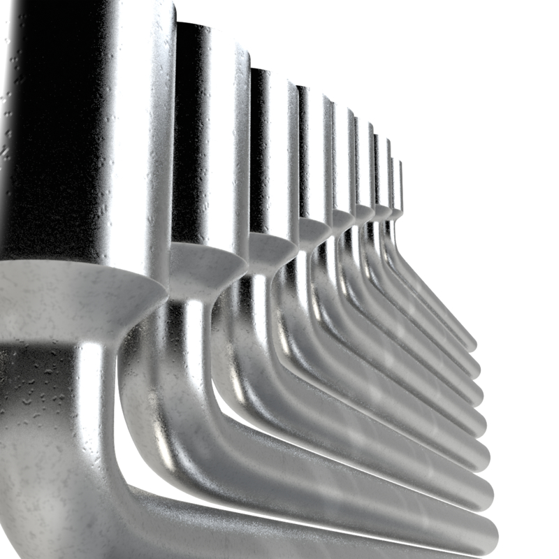 3d l-shaped lug wrenches weapons