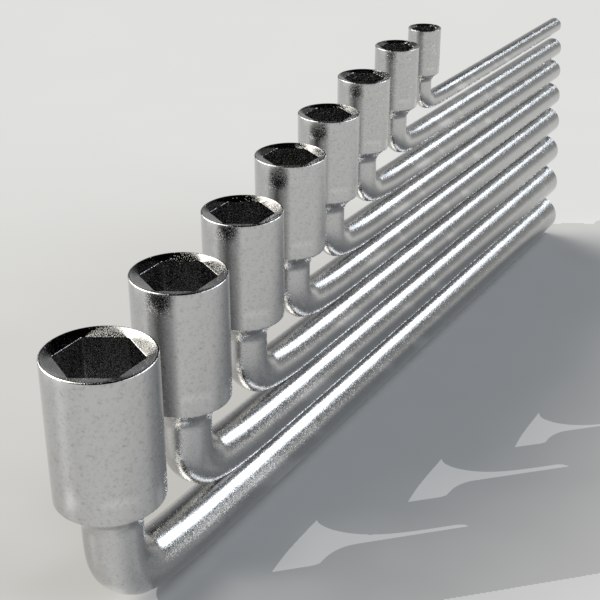 3d l-shaped lug wrenches weapons