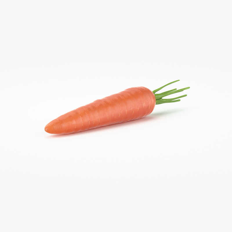 3d c4d realistic carrot real