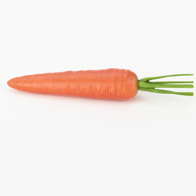 3d c4d realistic carrot real