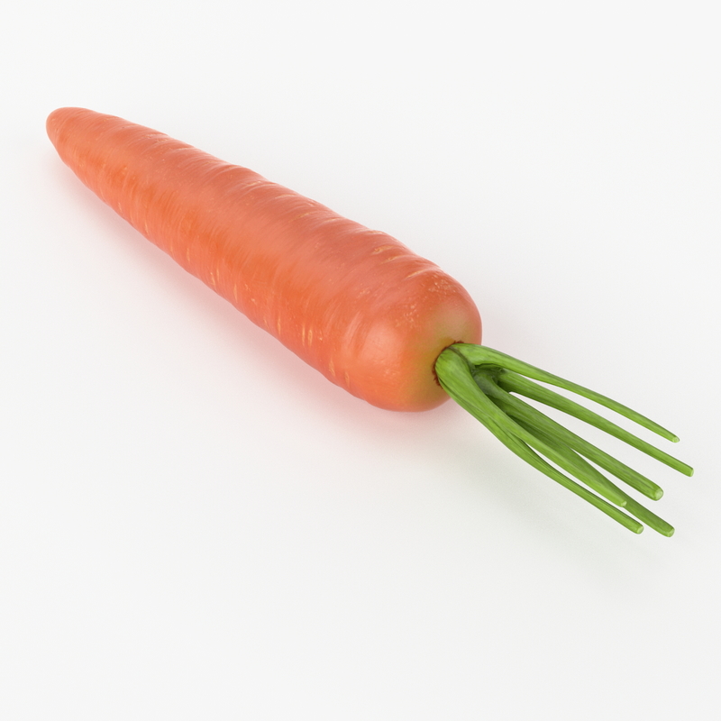 3d c4d realistic carrot real