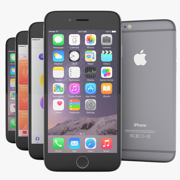 apple iphone 6 smartphone 3d max