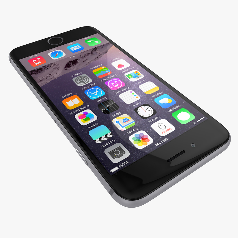 apple iphone 6 smartphone 3d max