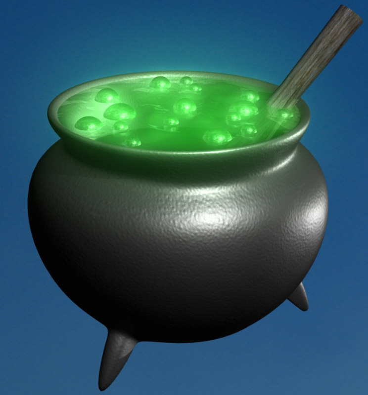 3d model cauldron pot