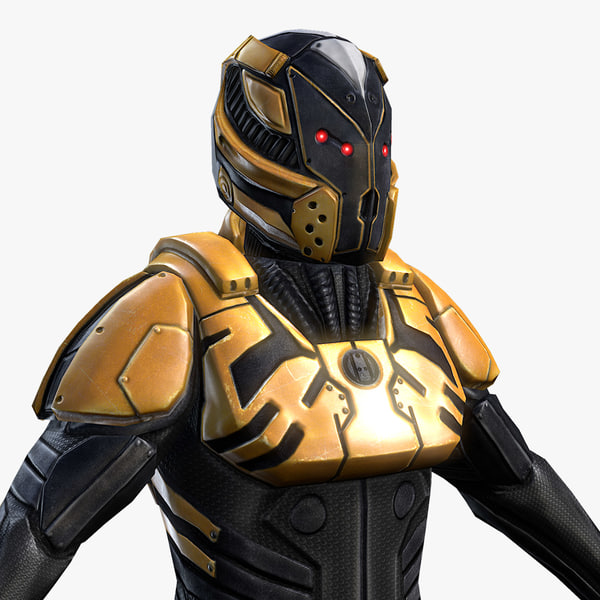 sci-fi suit 3d model