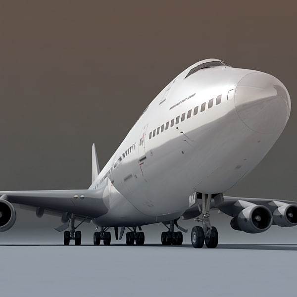 boeing 747-200 plane generic 3d max