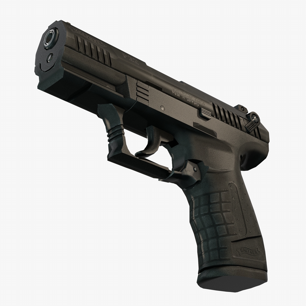 3d model walther p22 pistol