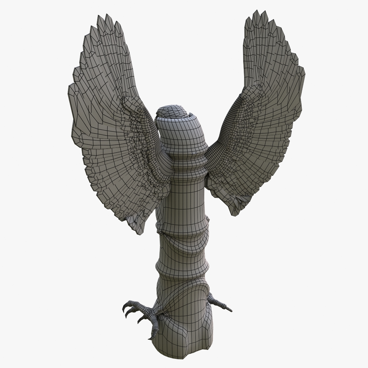 wood totems 3d model