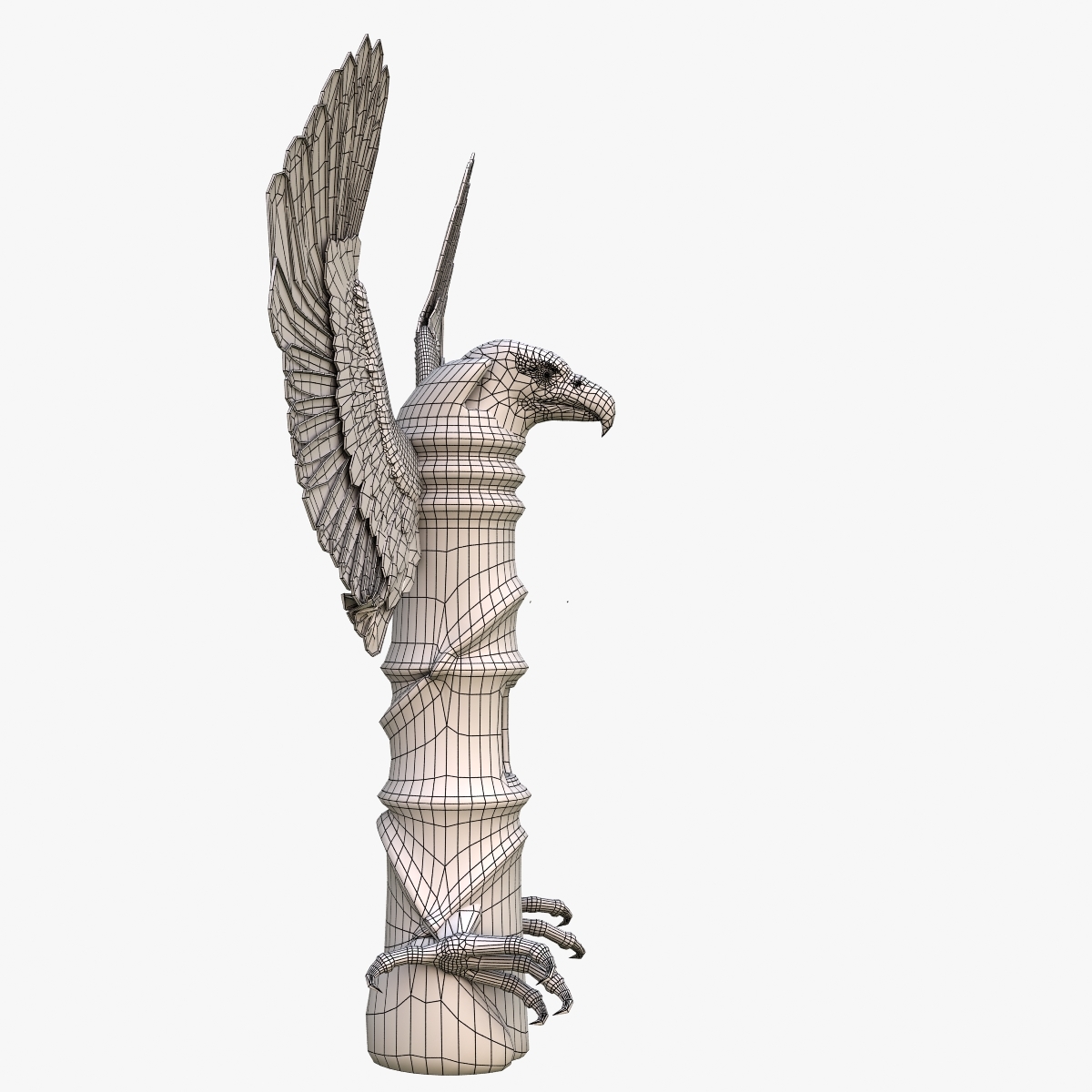 wood totems 3d model