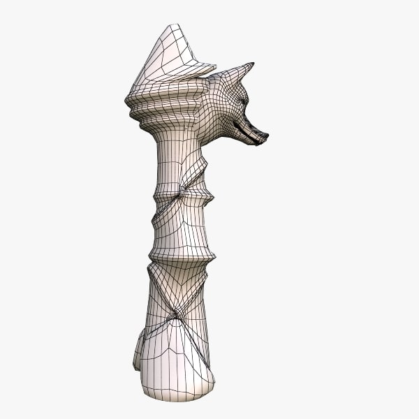 wood totems 3d model