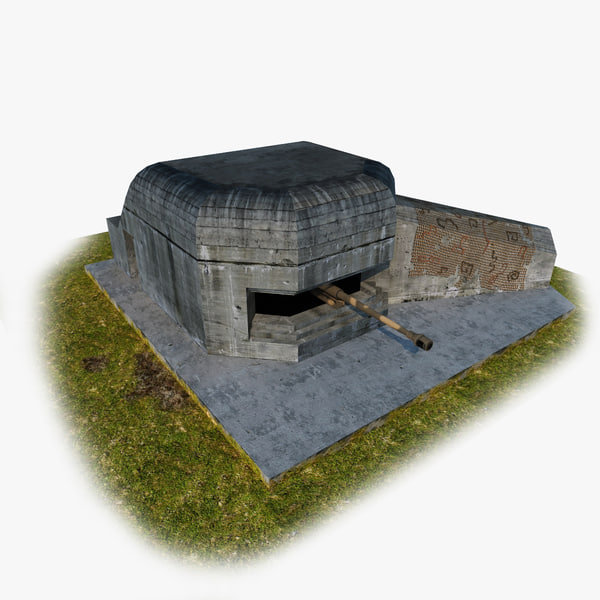 german ww2 bunker 3d max
