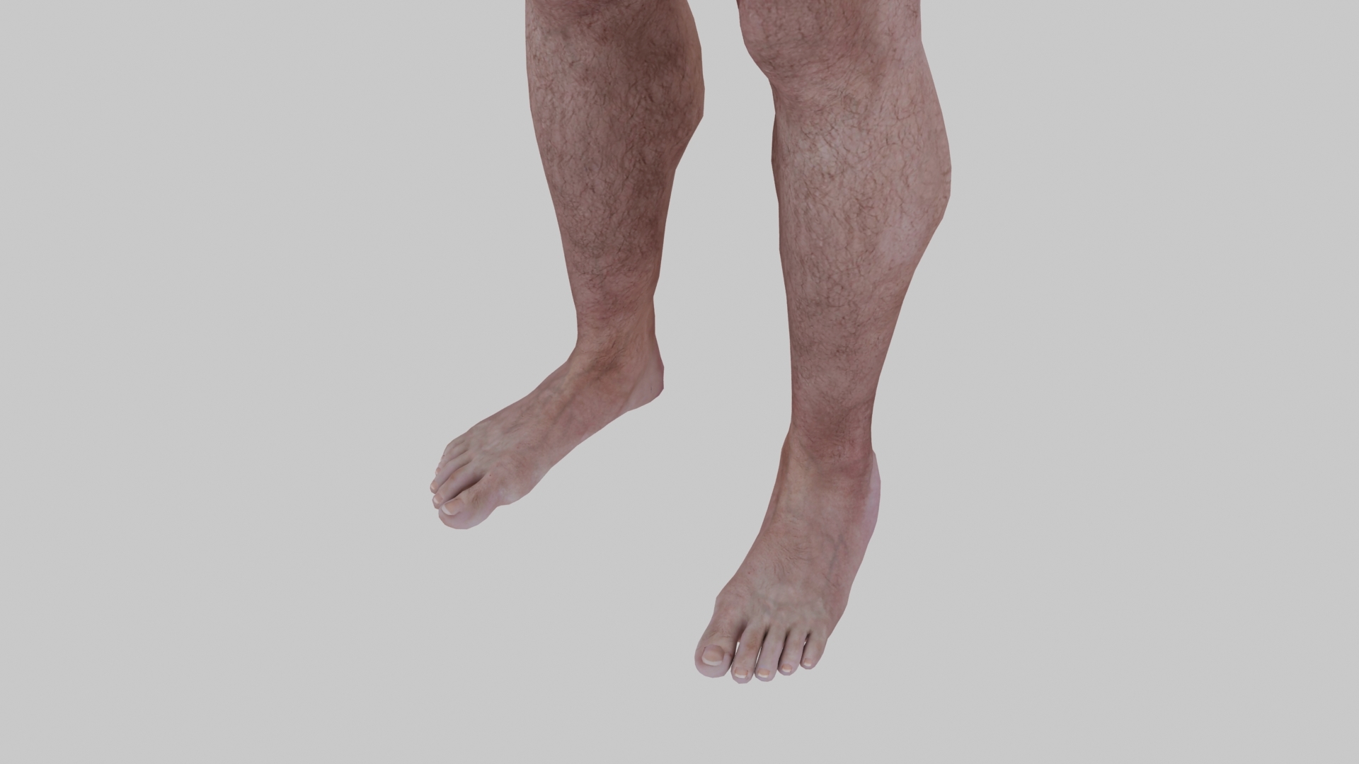 realistic male body character 3d model