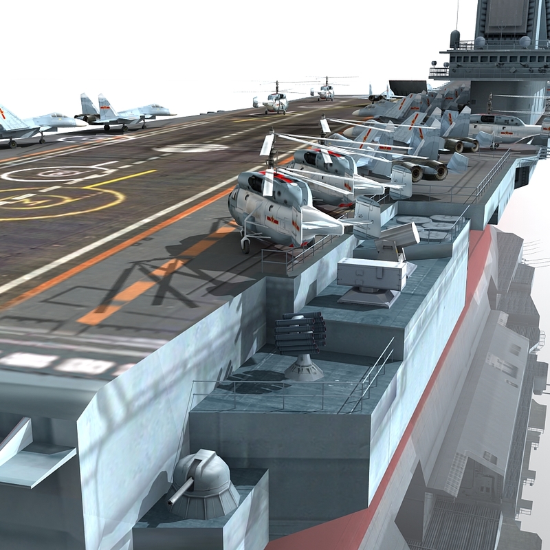 Chiński lotniskowiec CV-16 Liaoning Model 3D - TurboSquid 850053