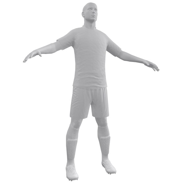 3d model rigged soccer player 1