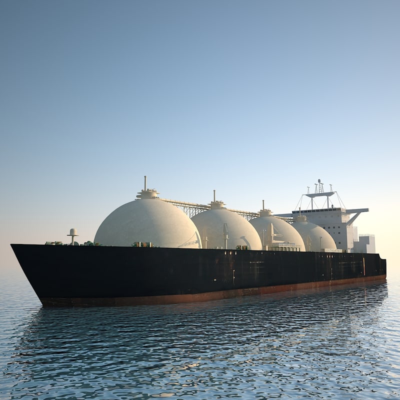 tanker ship lng 3d model