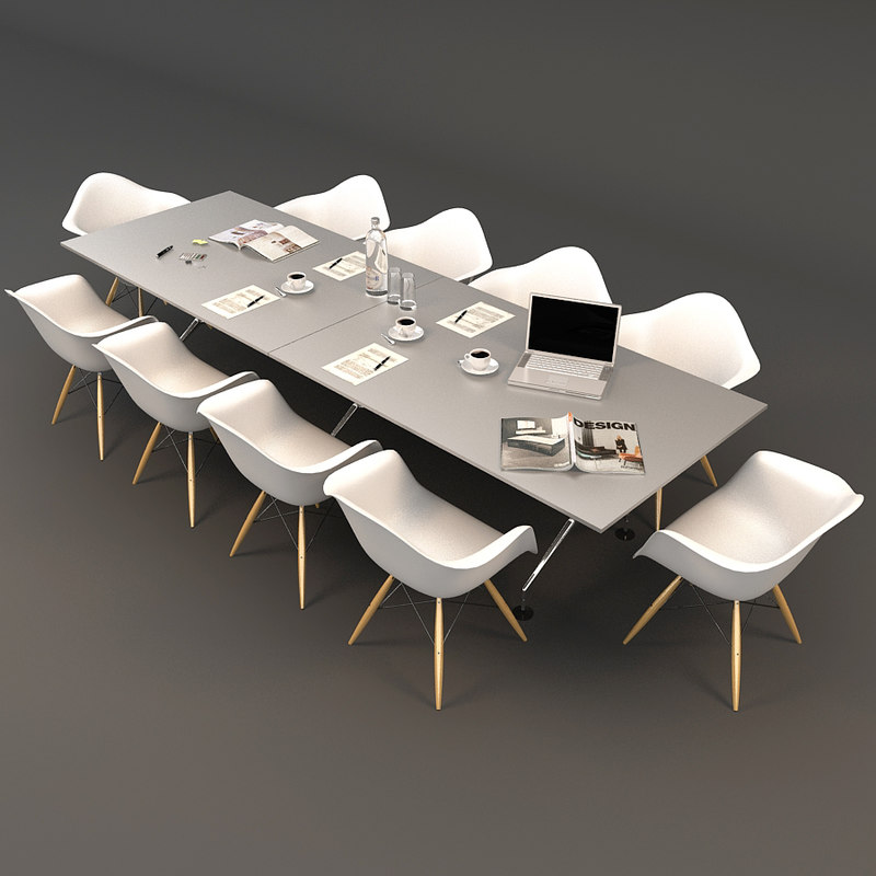 3d conference table model