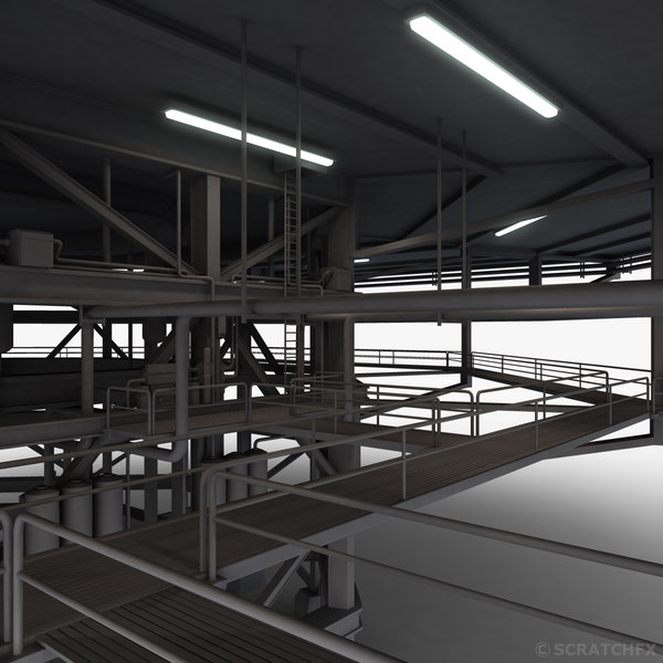 landing platform 3d obj