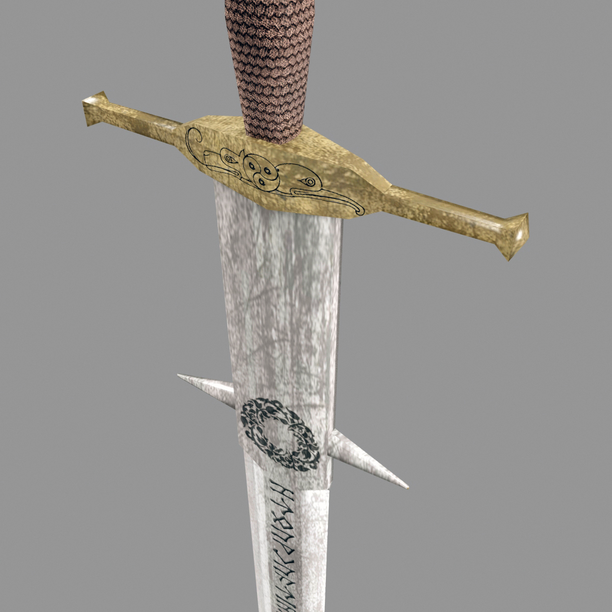 3d model of greatsword games animations
