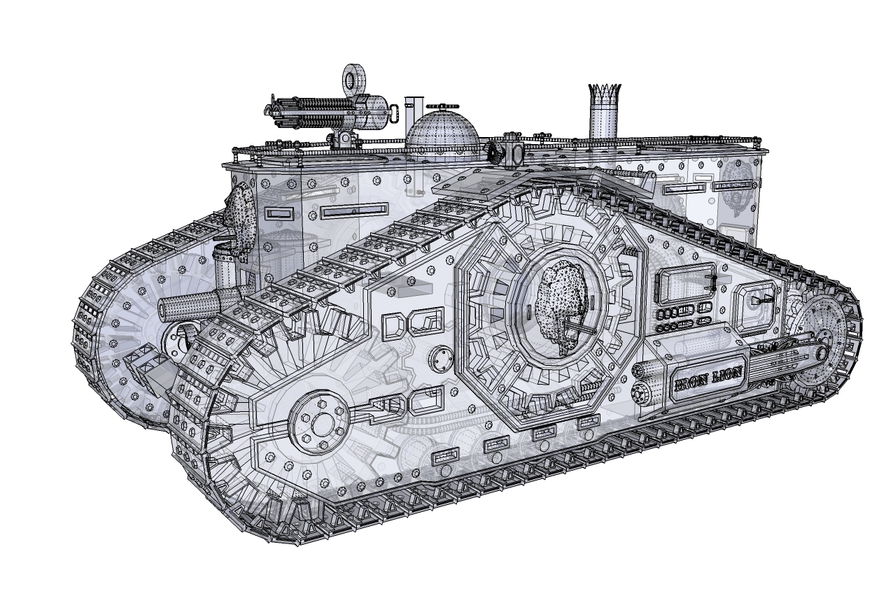 steampunk tank 3d fbx