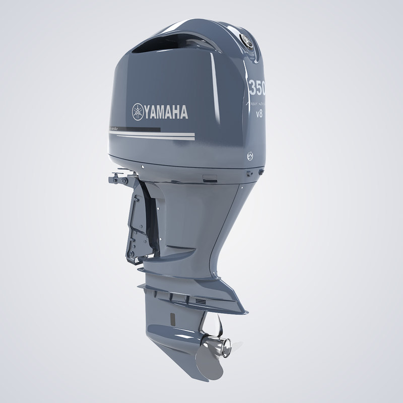3d model yamaha f350 engine