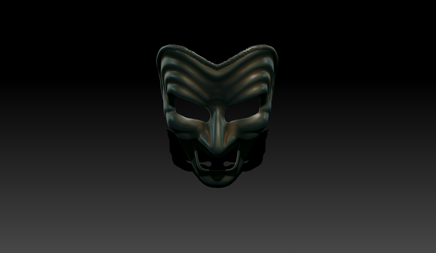 3d comedy mask model