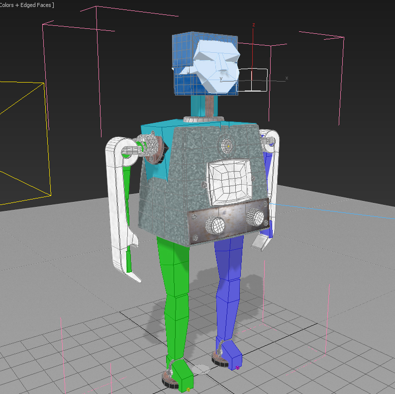 v-ray rigged biped 3d model