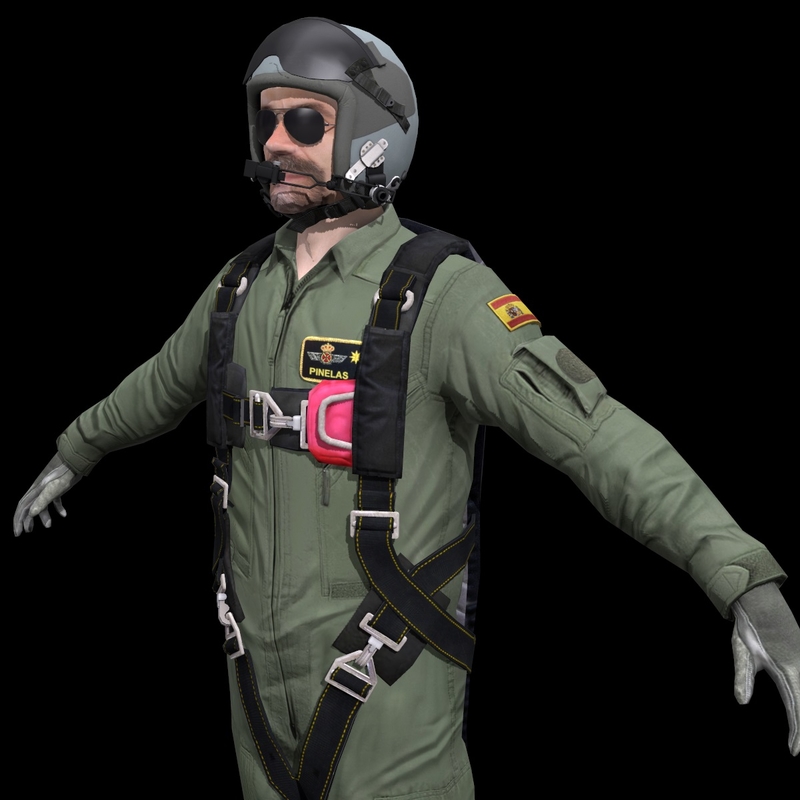 3d model pilot realtime