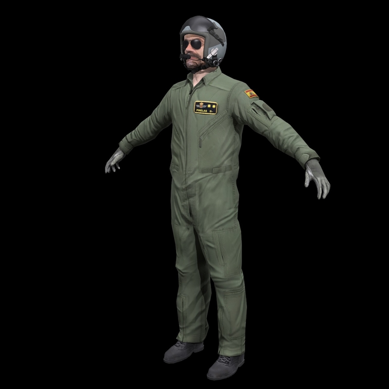 3d model pilot realtime