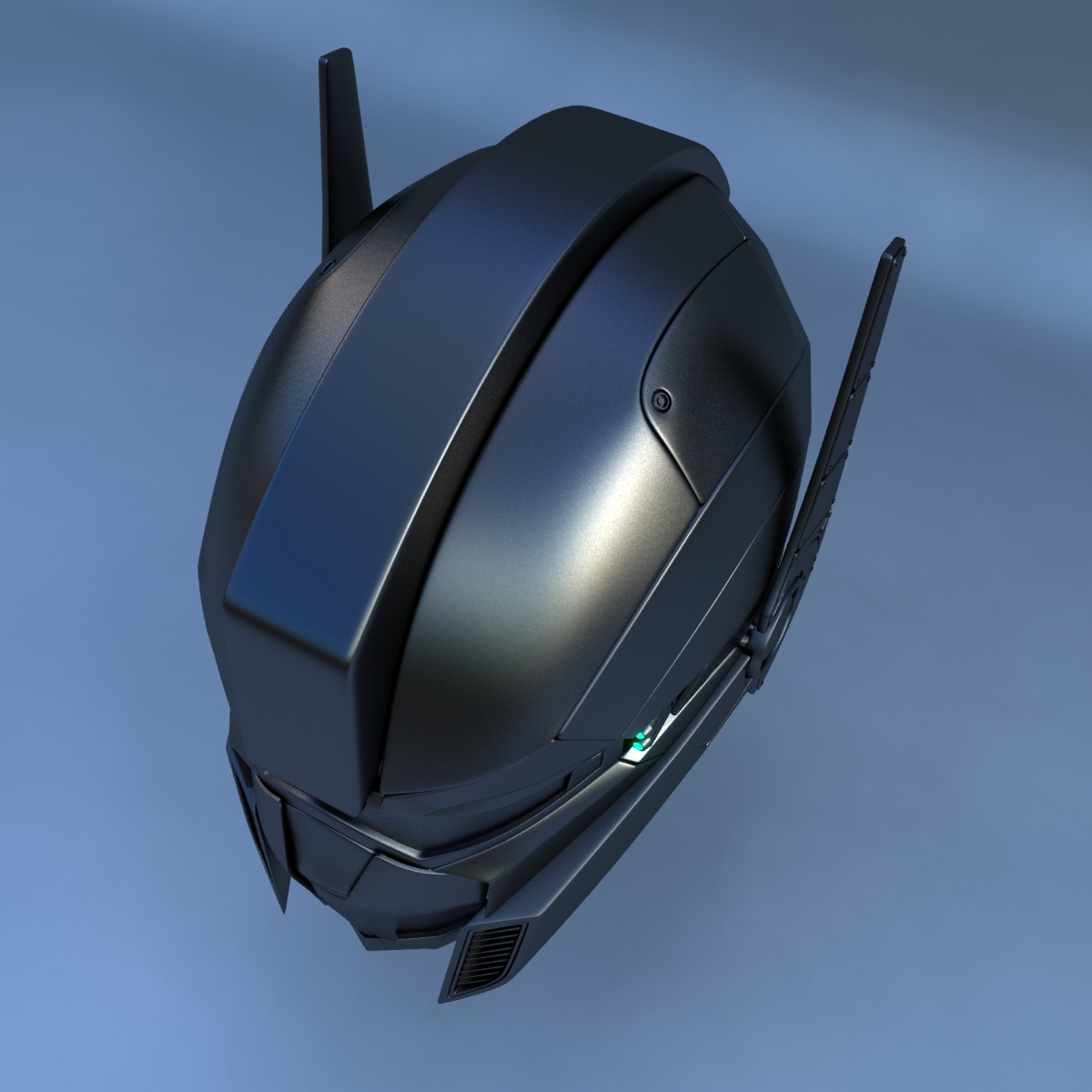 3d robot head c