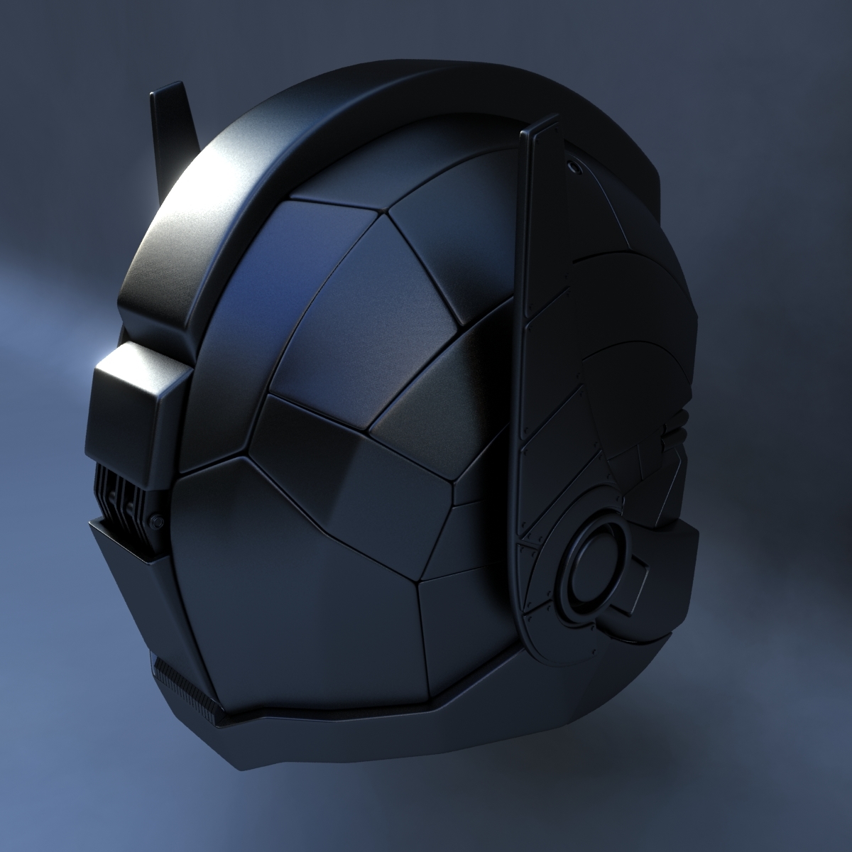 3d robot head c
