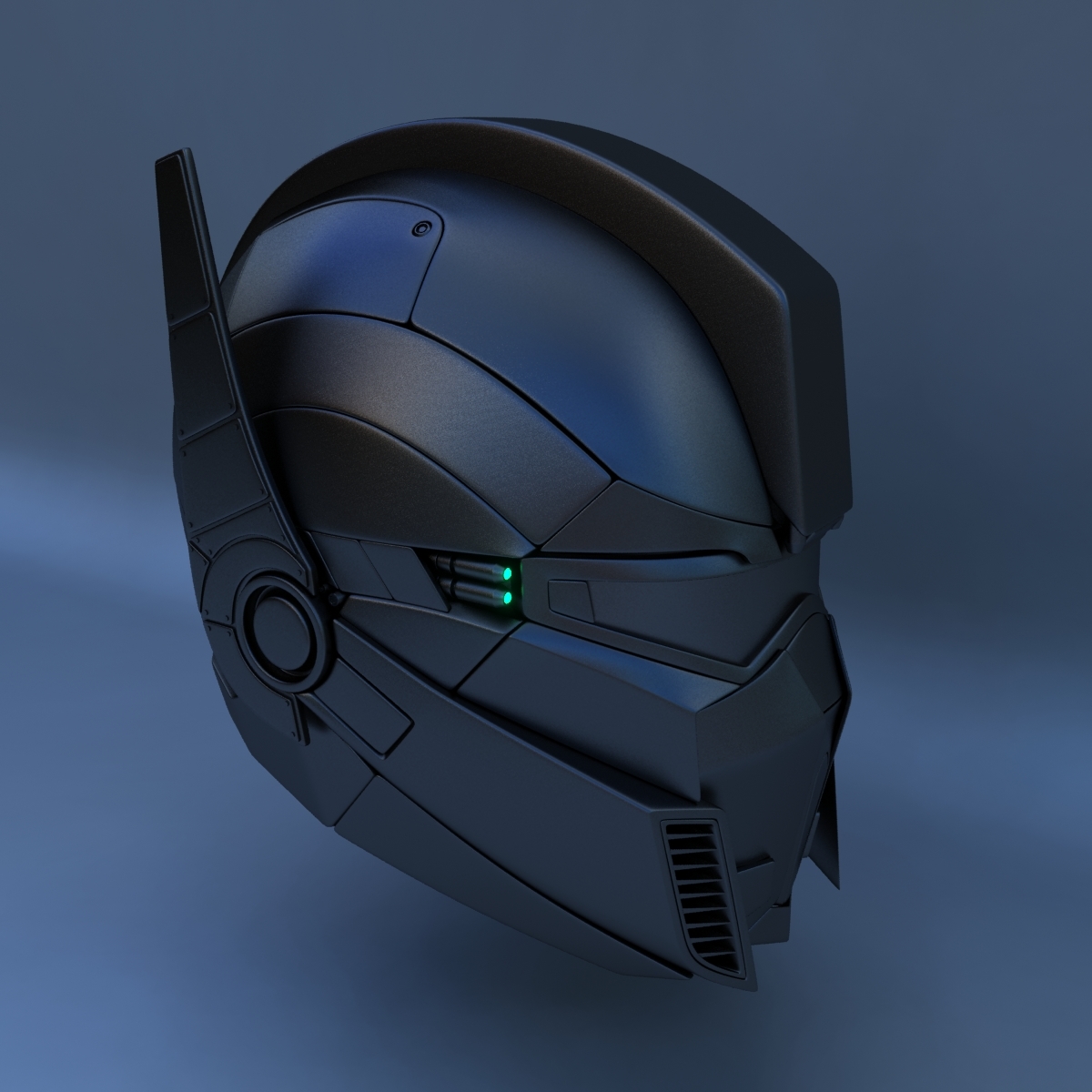 3d robot head c