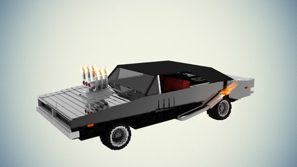 Minecraft Dodge Charger Model Modelo 3D - TurboSquid 851809