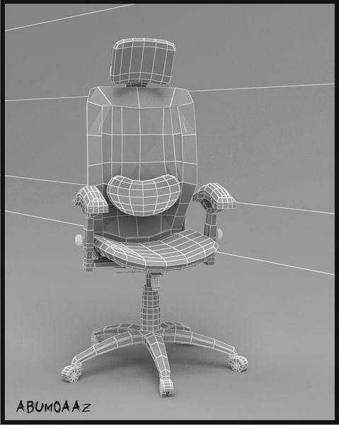 3d model office chair
