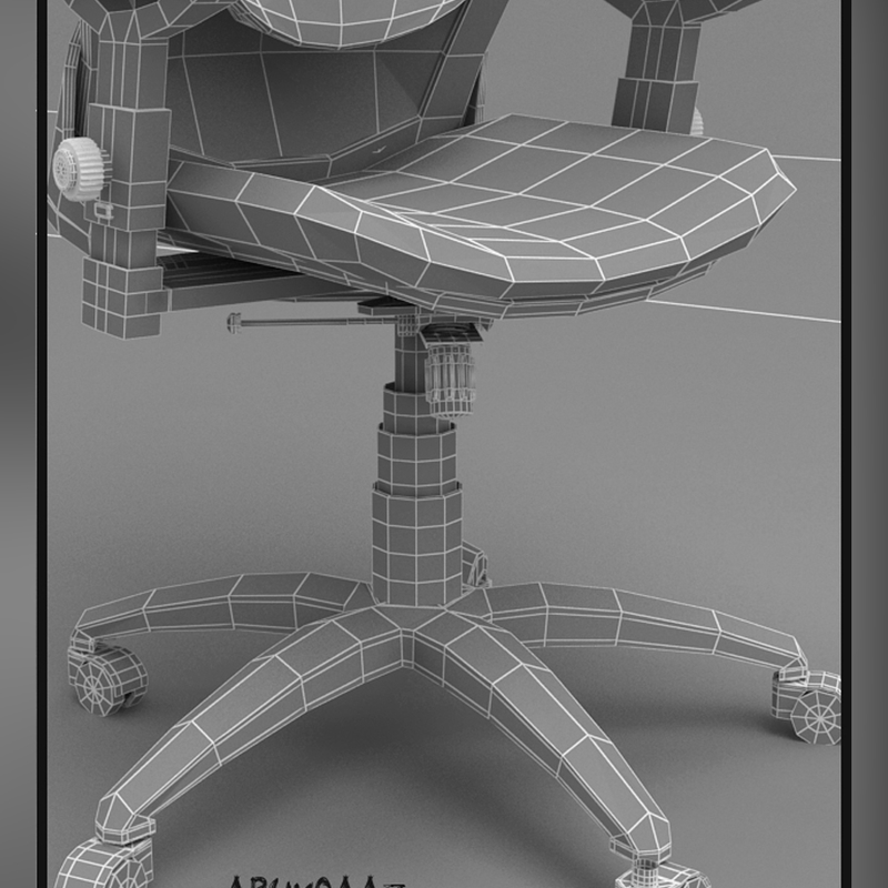 3d model office chair