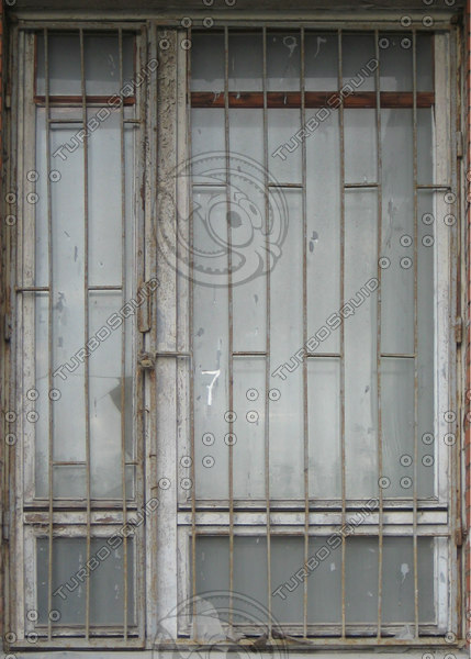 Texture JPEG window barred derelict