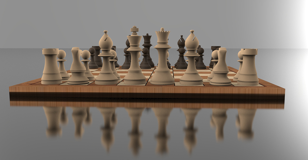 chess board 3d model