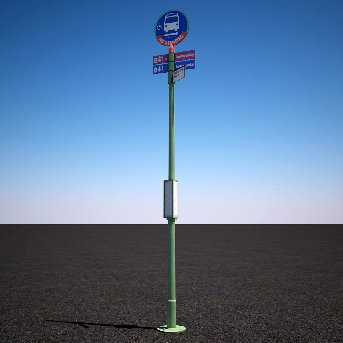 3d model urban street sign pack