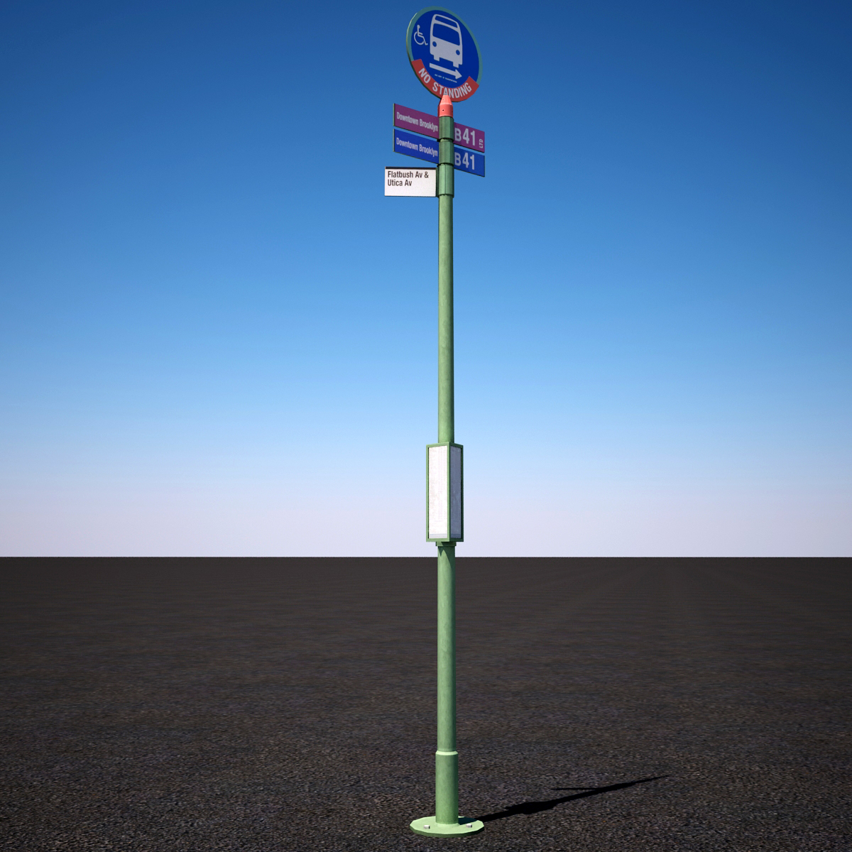 3d model urban street sign pack