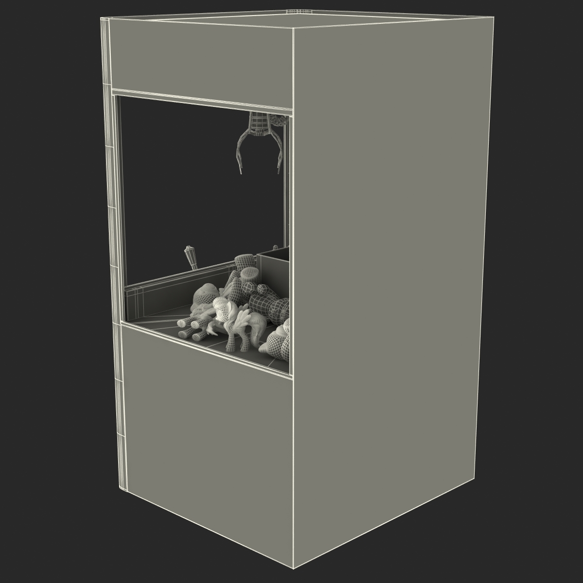 3d claw vending machine model