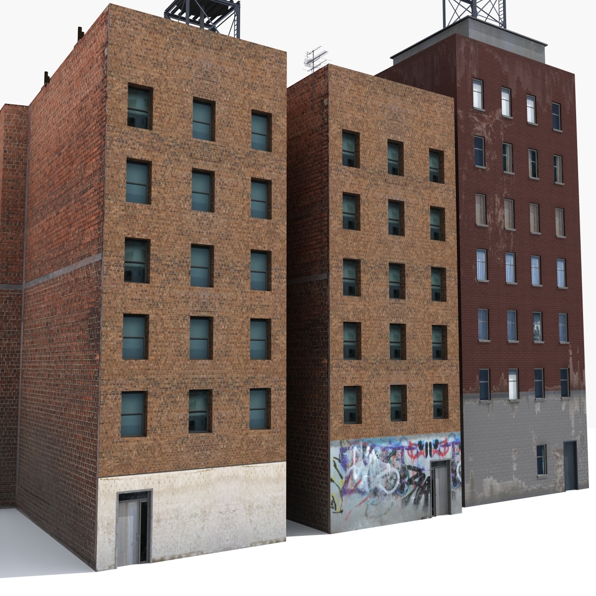 bronx buildings 3d 3ds