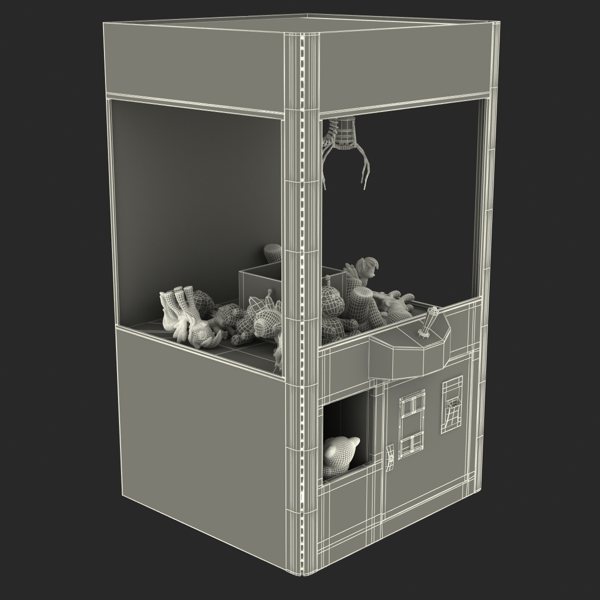3d claw vending machine model