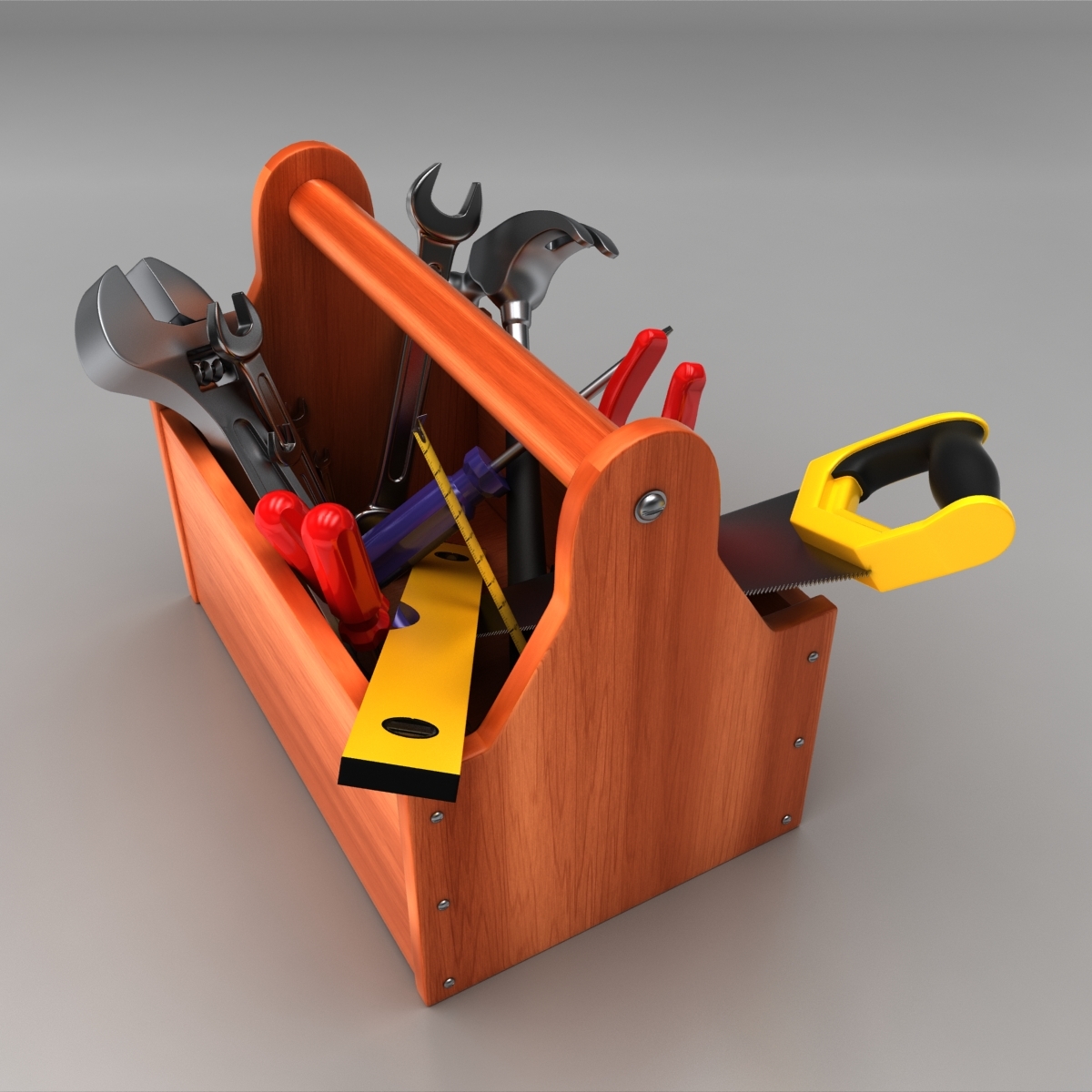 3d tool box model