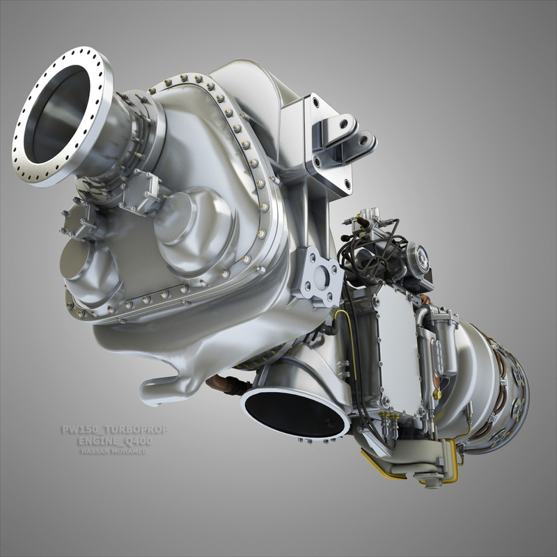3d pw150 turboprop engine