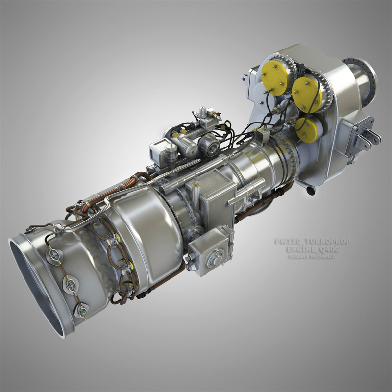 3d pw150 turboprop engine